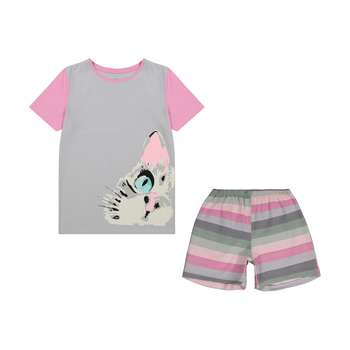 قیمت و خرید ست تی شرت و شلوارک دخترانه ناربن مدل 1521469_6066