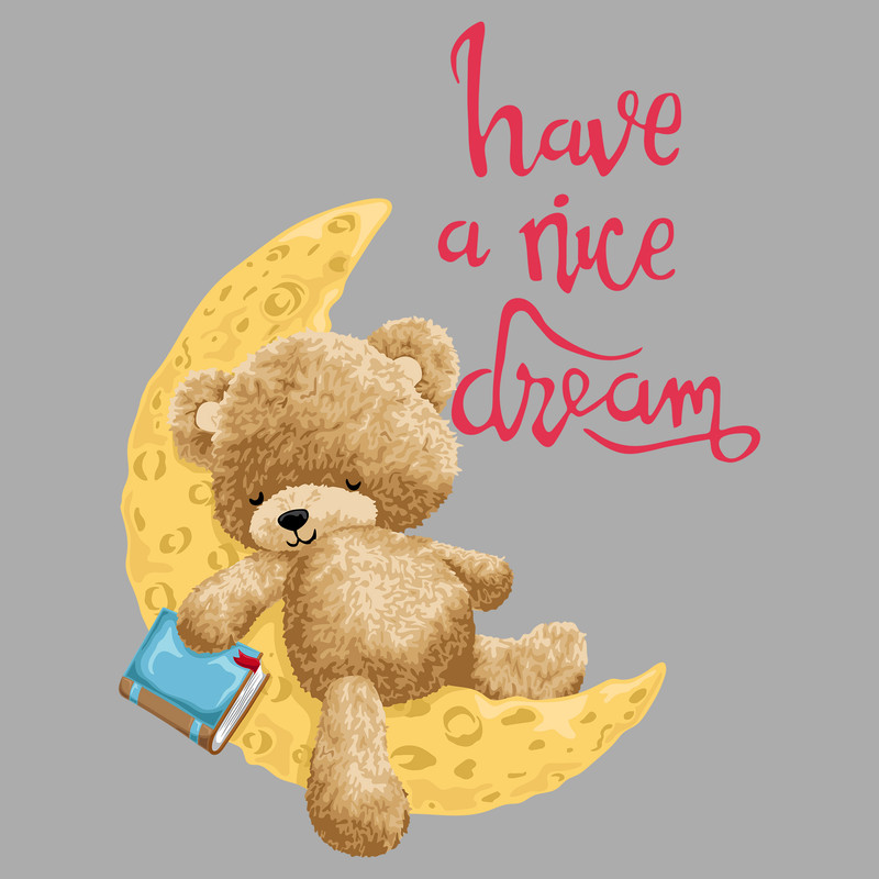 قیمت و خرید استیکر پارچه و لباس مدل dtf طرح تدی کد H15.69 مجموعه 24 عددی