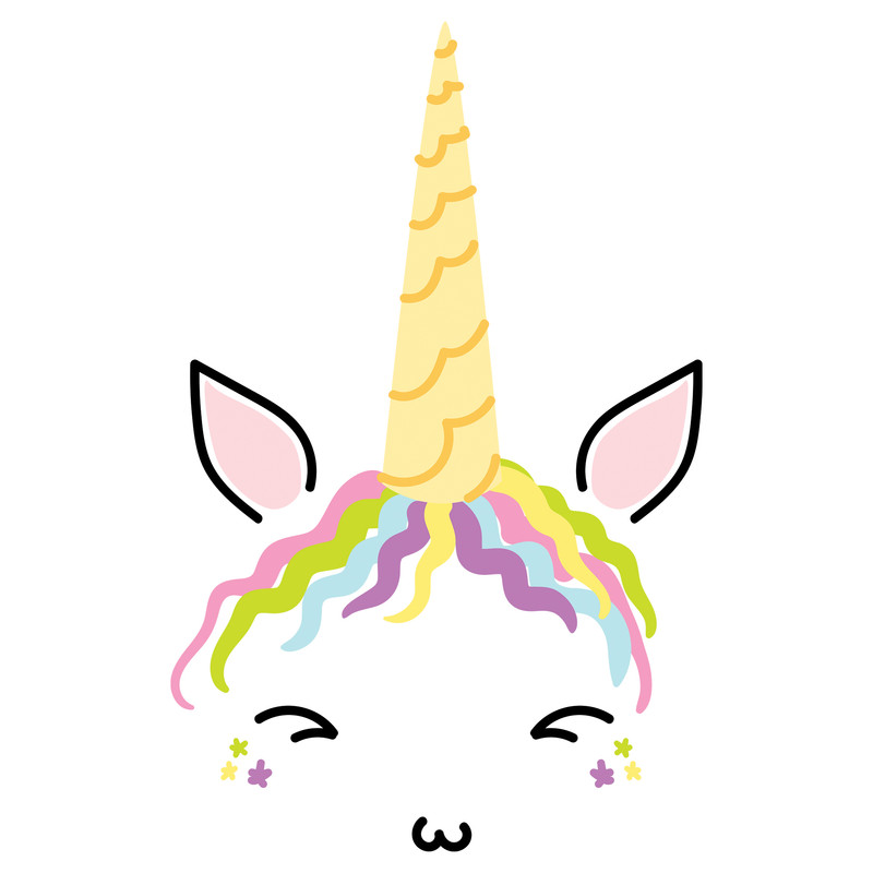 قیمت و خرید استیکر پارچه و لباس مدل dtf طرح یونیکورن کد H20.54 مجموعه 6 عددی