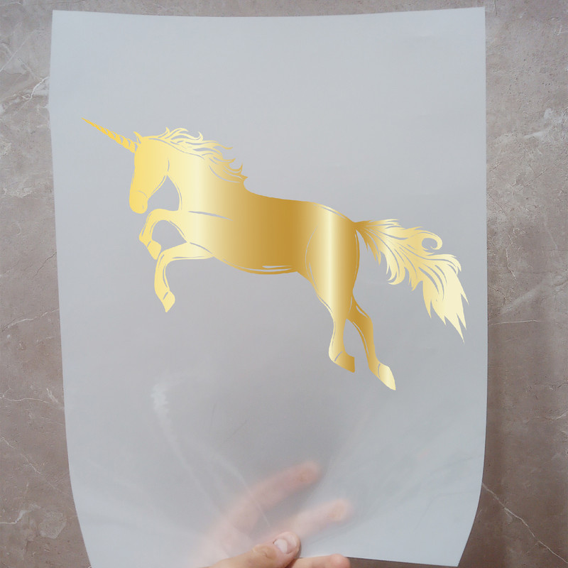 قیمت و خرید استیکر پارچه و لباس مدل dtf طرح یونیکورن کد H15.1107 مجموعه 4 عددی