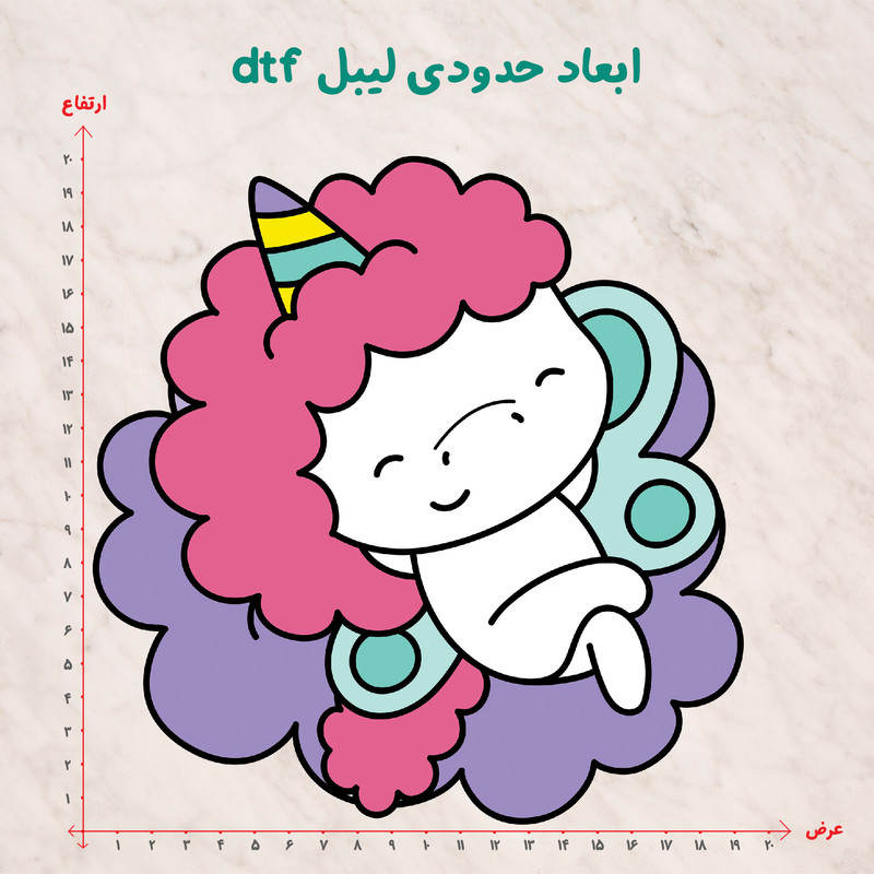 قیمت و خرید استیکر پارچه و لباس مدل dtf طرح یونیکورن کد H20.580 مجموعه 3 عددی