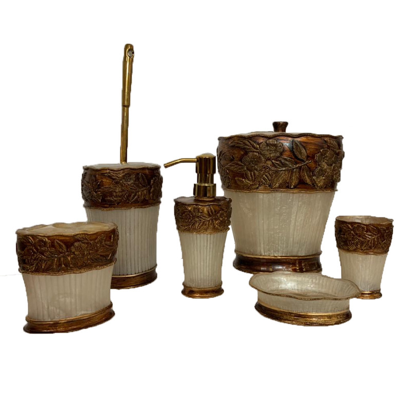 قیمت و خرید ست سرویس بهداشتی 6 تکه طرح کلاسیک