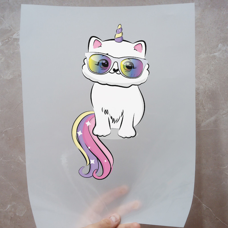 قیمت و خرید استیکر پارچه و لباس مدل dtf طرح یونیکورن کد H20.208 مجموعه 3 عددی