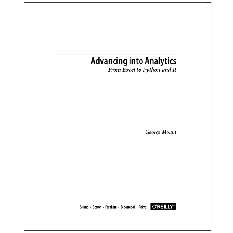 قیمت و خرید کتاب Advancing into Analytics From Excel to Python and R ... قیمت و خرید کتاب Advancing into Analytics From Excel to Python and R ...