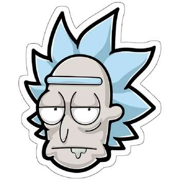 قیمت و خرید استیکر لپ تاپ مدل Bored Rick Sanchez