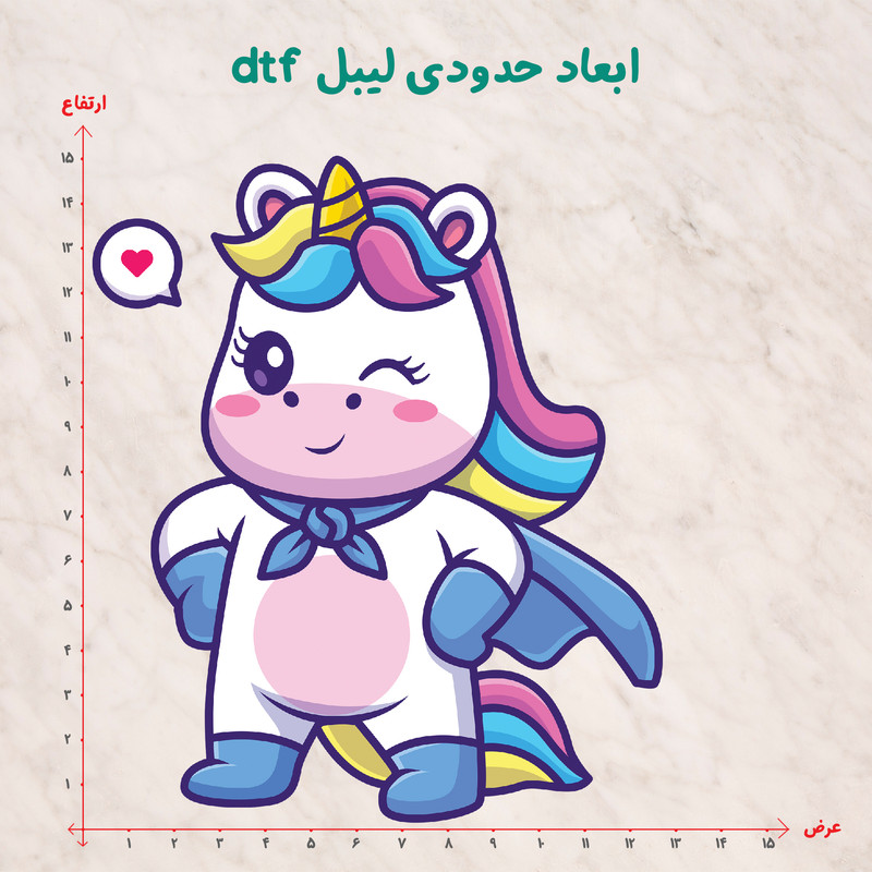 قیمت و خرید استیکر پارچه و لباس مدل dtf طرح یونیکورن کد H15.915 مجموعه 4 عددی