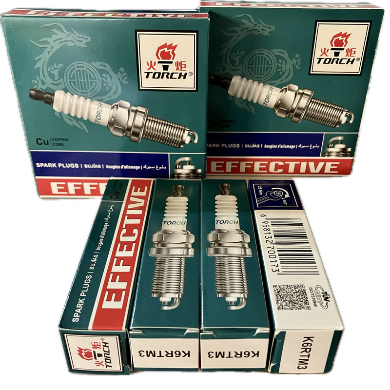 قیمت و خرید شمع خودرو تورچ مدل تک پلاتین پایه بلند کد K6RTM3 بسته 4 عددی