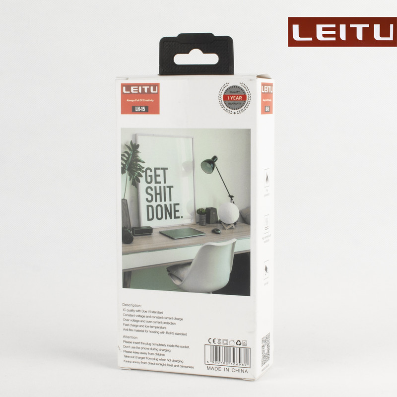 قیمت و خرید شارژر دیواری لیتو مدل LH-15 18 W به همراه کابل تبدیل USB-C