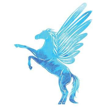 قیمت و خرید استیکر پارچه و لباس مدل dtf طرح یونیکورن کد H20.1021 مجموعه 3 عددی