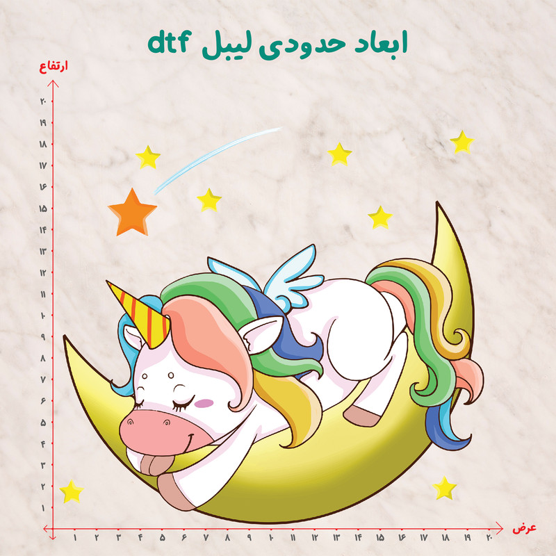 قیمت و خرید استیکر پارچه و لباس مدل dtf طرح یونیکورن کد H20.728 مجموعه 3 عددی