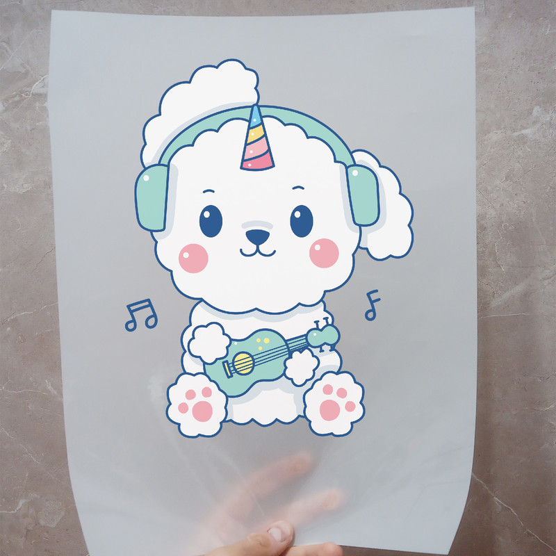 قیمت و خرید استیکر پارچه و لباس مدل dtf طرح یونیکورن کد H20.362 مجموعه 3 عددی