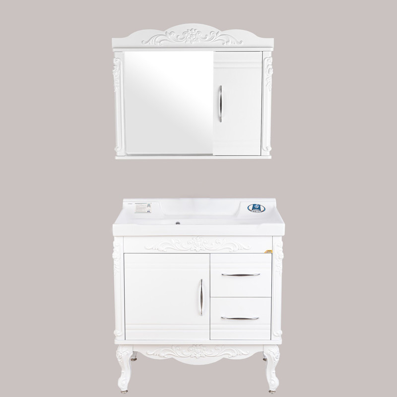 قیمت و خرید ست کابینت و روشویی نوین سرام مدل کویینتو 80 به همراه آینه باکس