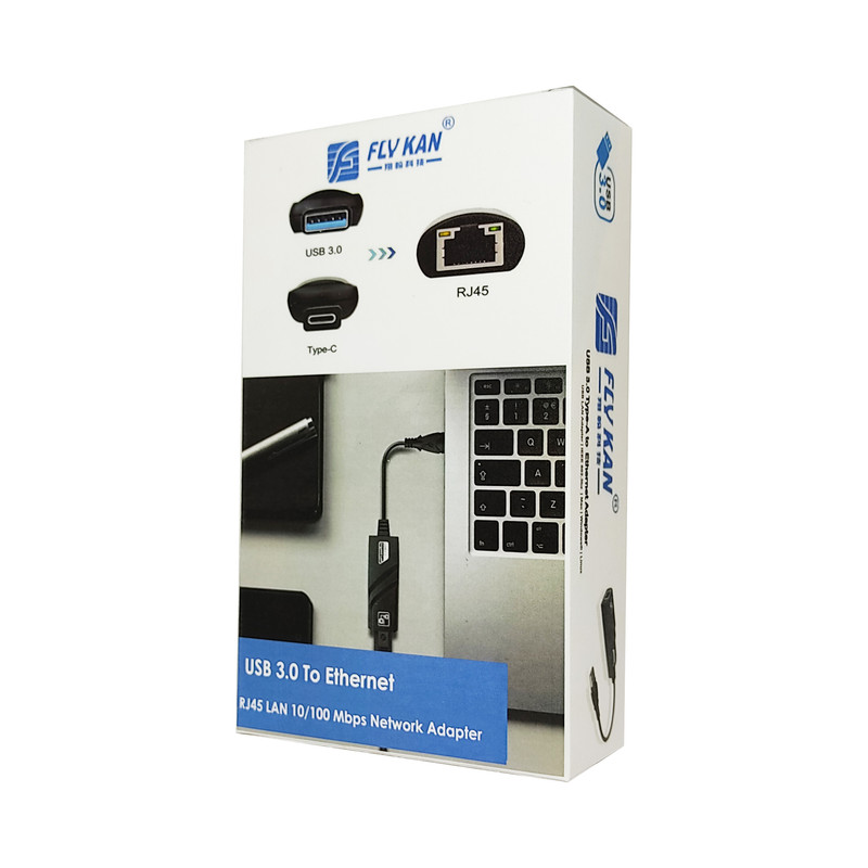 قیمت و خرید مبدل USB 3.0 به Ethernet فلای کن مدل CU300-A