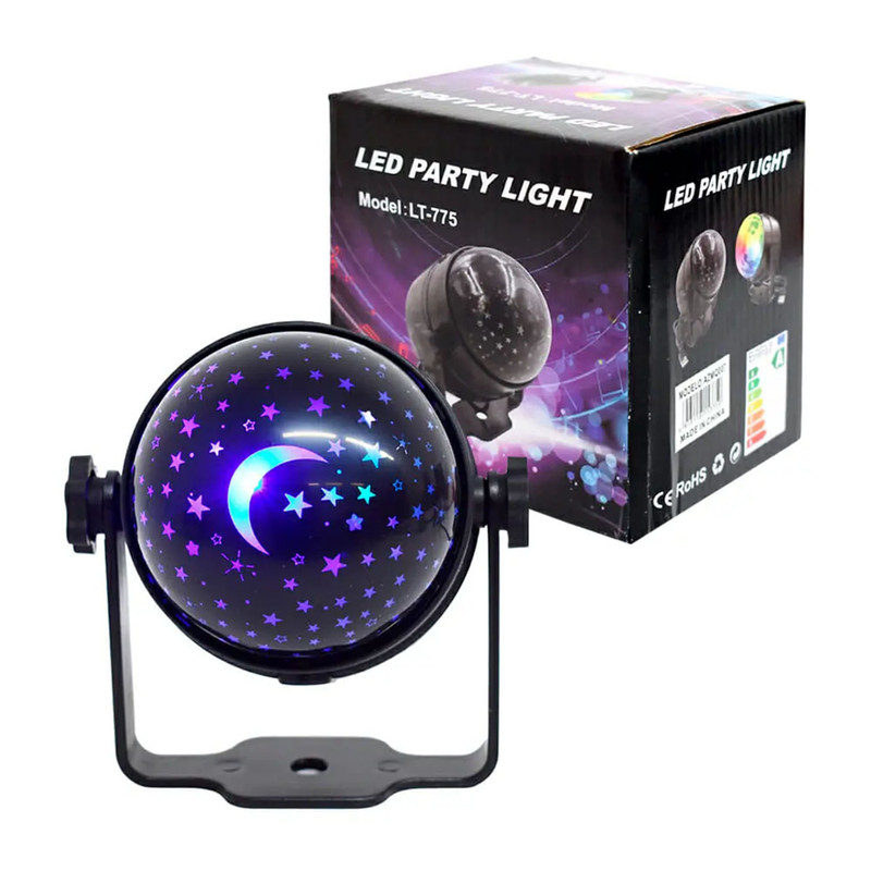 قیمت و خرید رقص نور مدل ماه و ماه و ستاره کد LED PARTY LIGHT LT-775