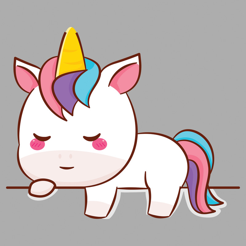 قیمت و خرید استیکر پارچه و لباس مدل dtf طرح یونیکورن کد H15.561 مجموعه 4 عددی