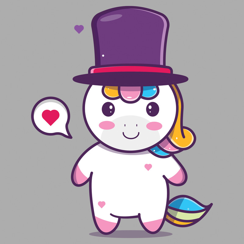 قیمت و خرید استیکر پارچه و لباس مدل dtf طرح یونیکورن کد H15.922 مجموعه 4 عددی