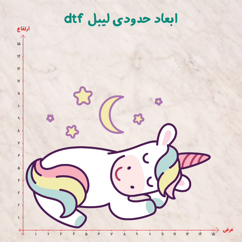 قیمت و خرید استیکر پارچه و لباس مدل dtf طرح یونیکورن کد H15.846 مجموعه 4 عددی