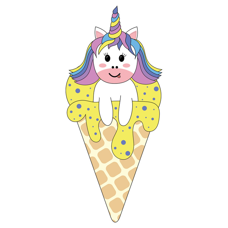 قیمت و خرید استیکر پارچه و لباس مدل dtf طرح یونیکورن کد H20.343 مجموعه 3 عددی