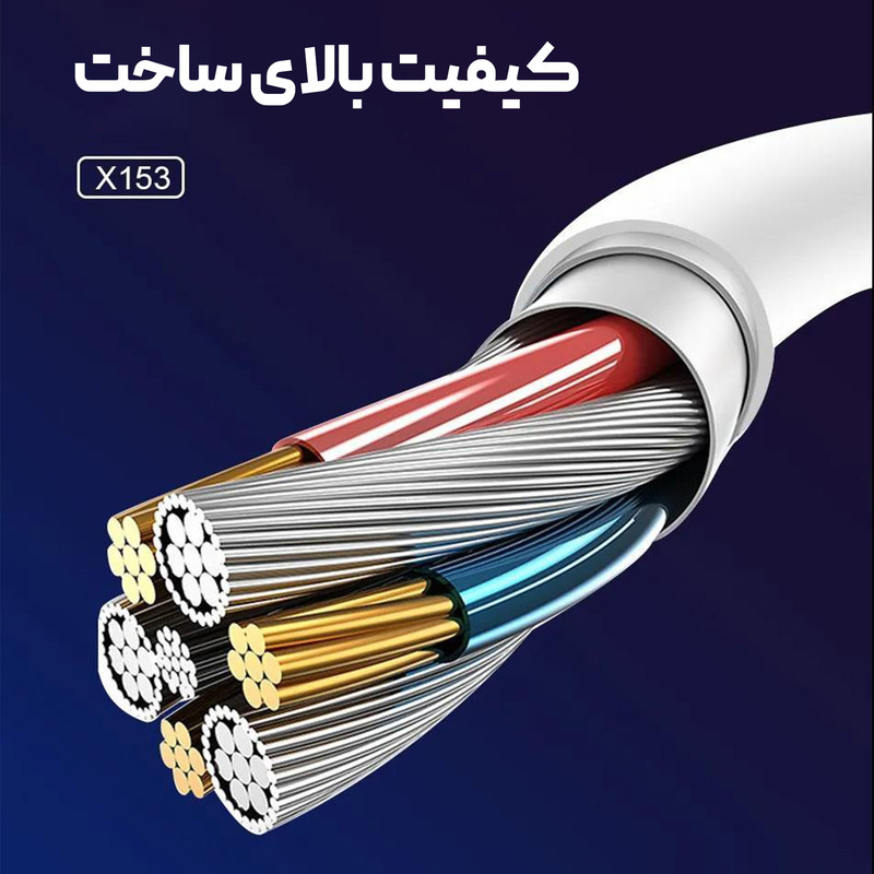 قیمت و خرید کابل تبدیل USB به MicroUSB دبلیو یو دبلیو مدل X153 طول 1 متر