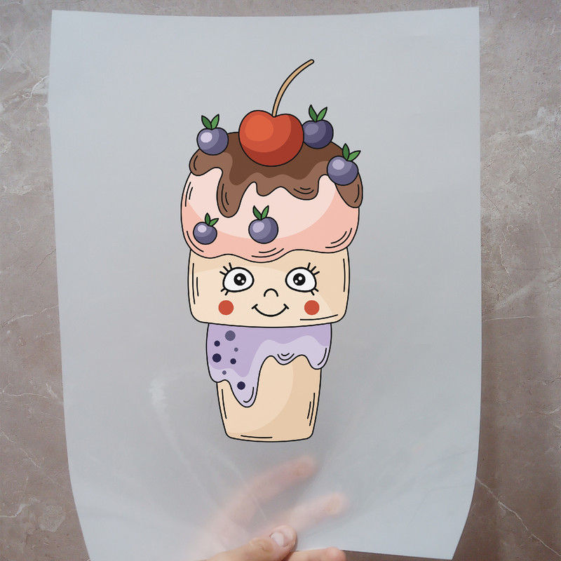 قیمت و خرید استیکر پارچه و لباس مدل dtf طرح یونیکورن کد H15.203 مجموعه 4 عددی