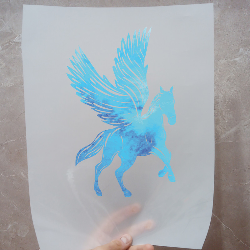 قیمت و خرید استیکر پارچه و لباس مدل dtf طرح یونیکورن کد H15.1032 مجموعه 4 عددی