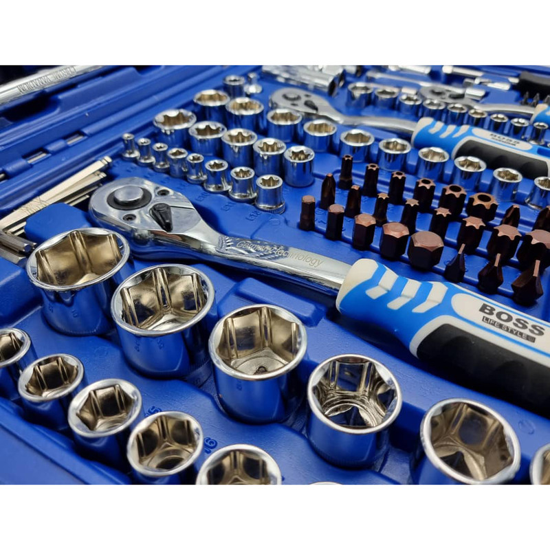 قیمت و خرید مجموعه 172 عددی آچار و سری بکس باس مدل Bs-172pcs