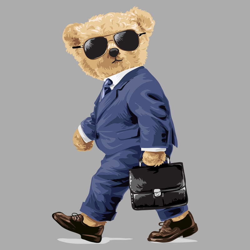 قیمت و خرید استیکر پارچه و لباس مدل dtf طرح تدی کد H30.207 مجموعه 12 عددی