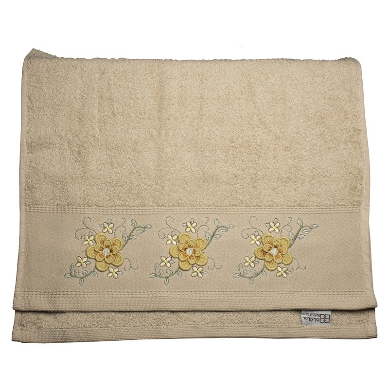 قیمت و خرید حوله دستی بهبافت آذر مدل گل بهشتی کد 1 سایز 40x75 سانتی متر