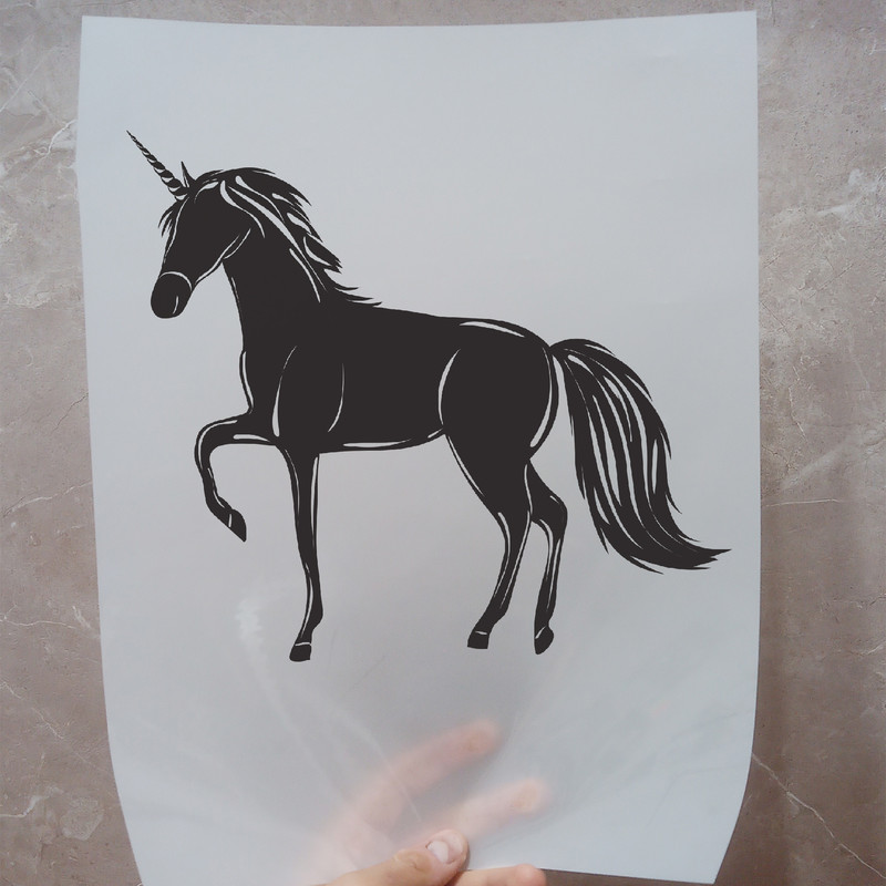 قیمت و خرید استیکر پارچه و لباس مدل dtf طرح یونیکورن کد H20.1142 مجموعه 3 عددی