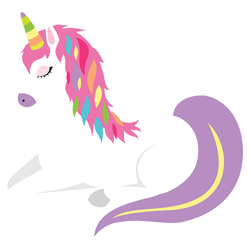 قیمت و خرید استیکر پارچه و لباس مدل dtf طرح یونیکورن کد H15.739 مجموعه 4 عددی