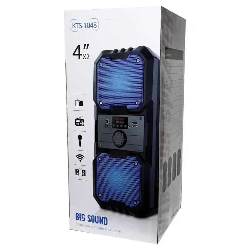 ⭐️ خرید اینترنتی اسپیکر بلوتوثی قابل حمل مدل KTS-1048 8Inch (1404) - دیگسون ⭐️