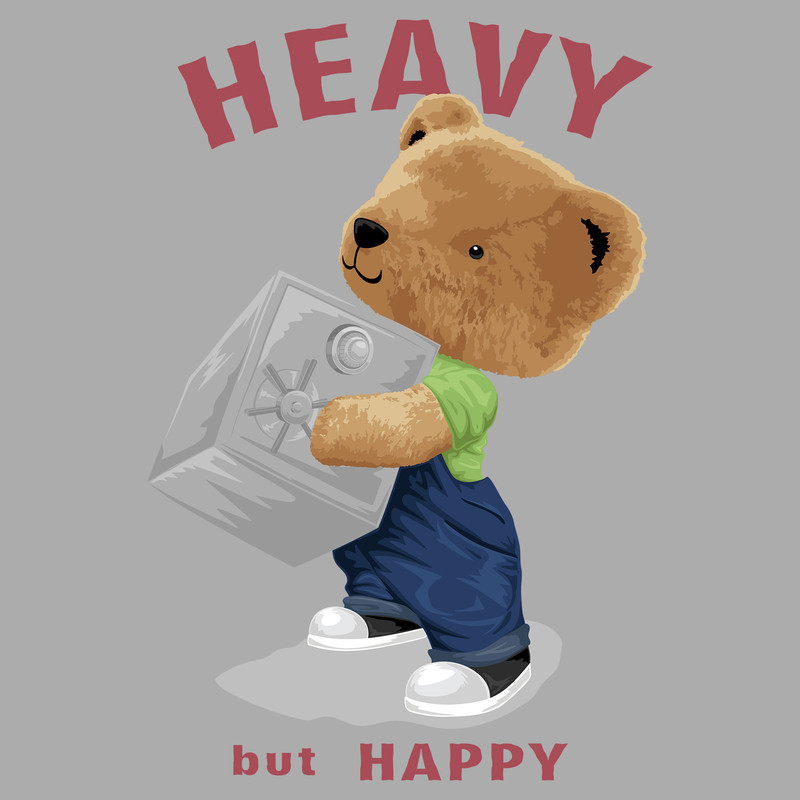 قیمت و خرید استیکر پارچه و لباس مدل dtf طرح تدی کد H20.17 مجموعه 6 عددی