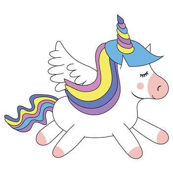 قیمت و خرید استیکر پارچه و لباس مدل dtf طرح یونیکورن کد H20.813 مجموعه 3 عددی