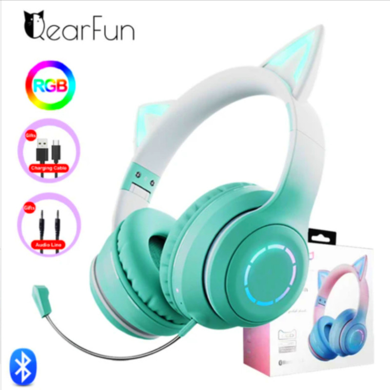 قیمت و خرید هدفون بلوتوثی طرح فانتزی گربه مدل 2023 STN-07