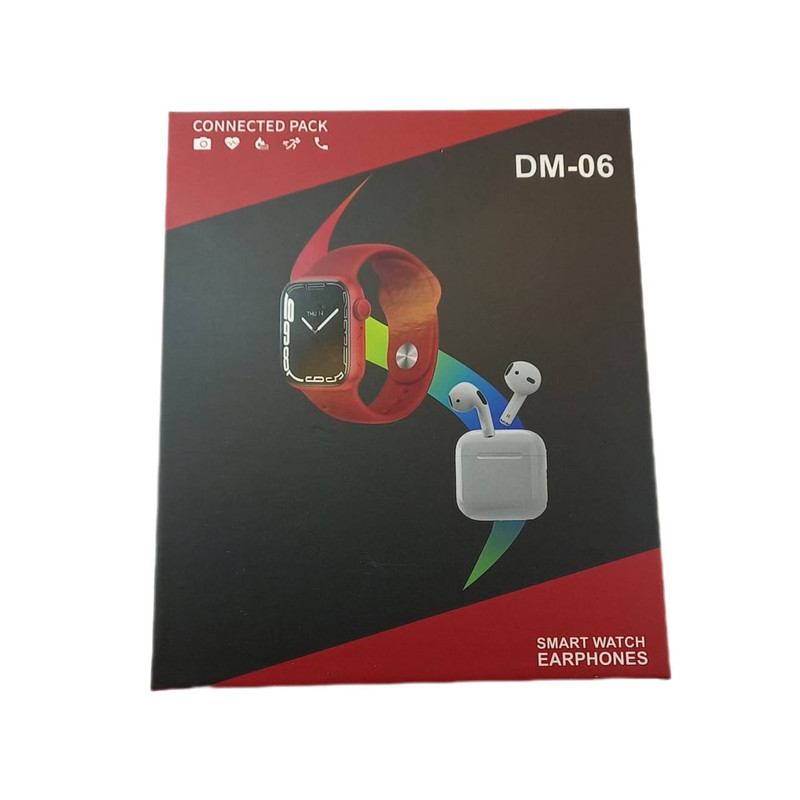 قیمت و خرید ساعت هوشمند مدل DM-06 به همراه هدفون بلوتوثی