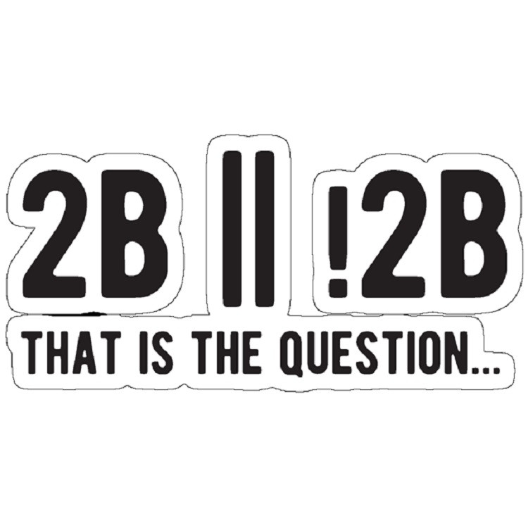 قیمت و خرید استیکر لپ تاپ مدل 2B or not 2B that is the question - Funny ...