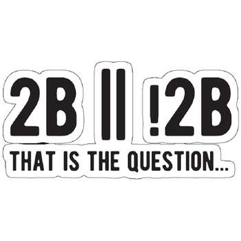 قیمت و خرید استیکر لپ تاپ مدل 2B or not 2B that is the question - Funny ...