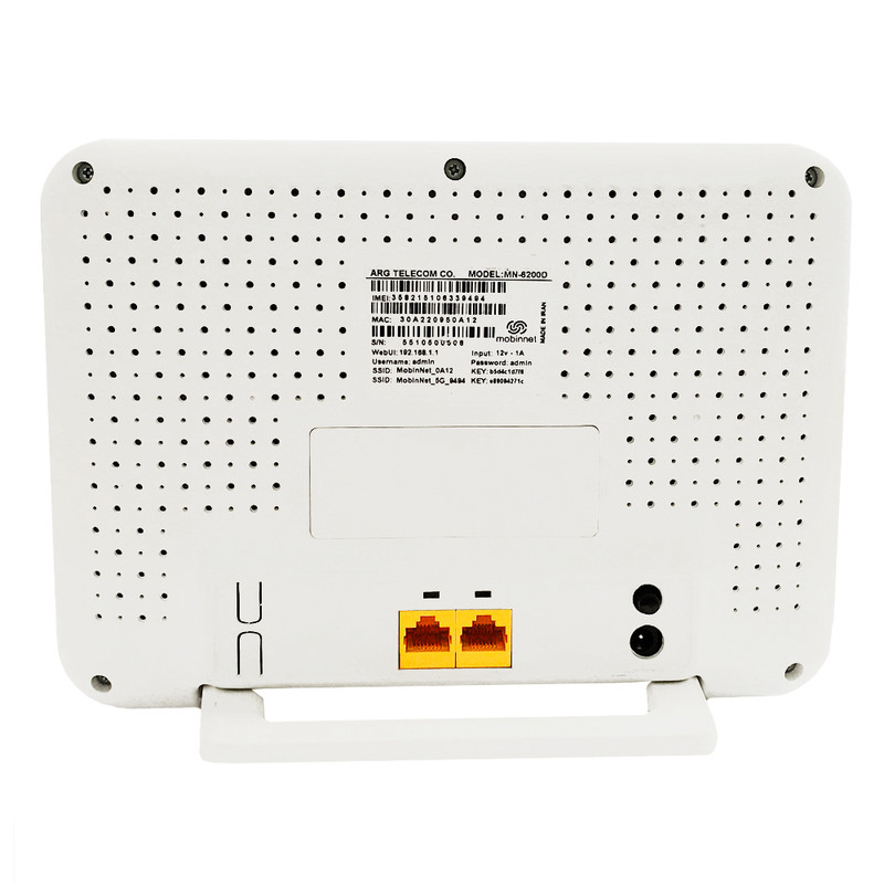 قیمت و خرید مودم 4G/TD-LTE مبین نت مدل MN-6200 D به همراه 400گیگ اینترنت 12ماهه