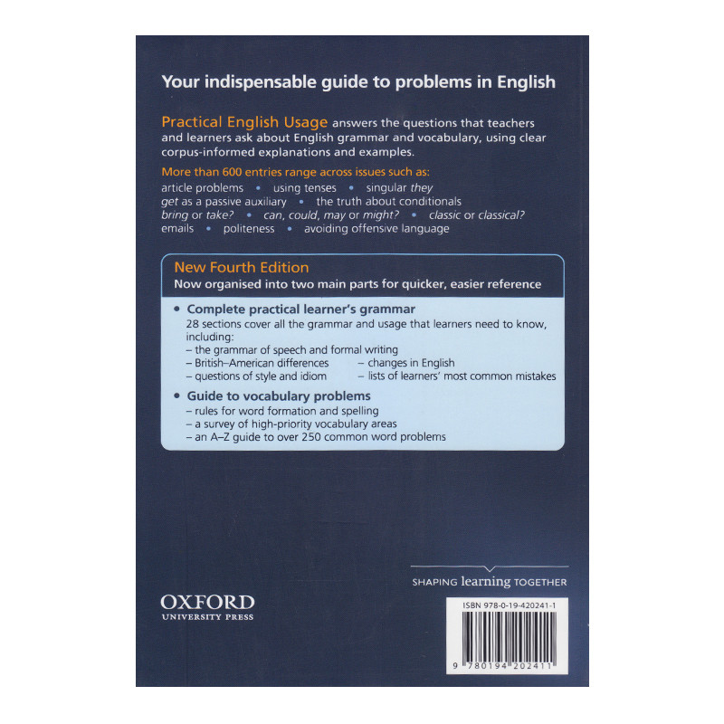 قیمت و خرید کتاب Practical English Usage Fourth Edition اثر Michael ...