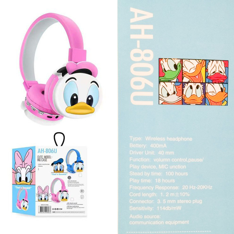 قیمت و خرید هدفون بلوتوثی طرح فانتزی اردک مدل Duck-AH-806U