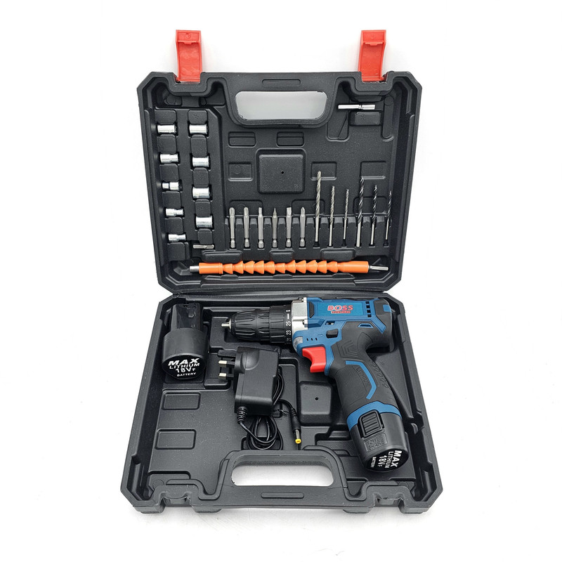 قیمت و خرید مجموعه 24 عددی دریل پیچ گوشتی شارژِی باس مدل 1801 کد 2