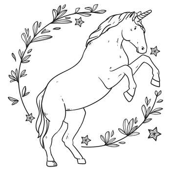 قیمت و خرید استیکر پارچه و لباس مدل dtf طرح یونیکورن کد H15.1097 مجموعه 4 عددی