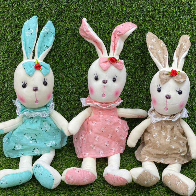 قیمت و خرید عروسک طرح خرگوش گوش دراز ارتفاع 40 سانتی متر