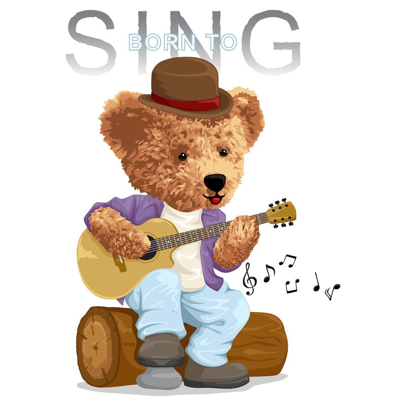 قیمت و خرید استیکر پارچه و لباس مدل dtf طرح تدی کد H30.34 مجموعه 12 عددی