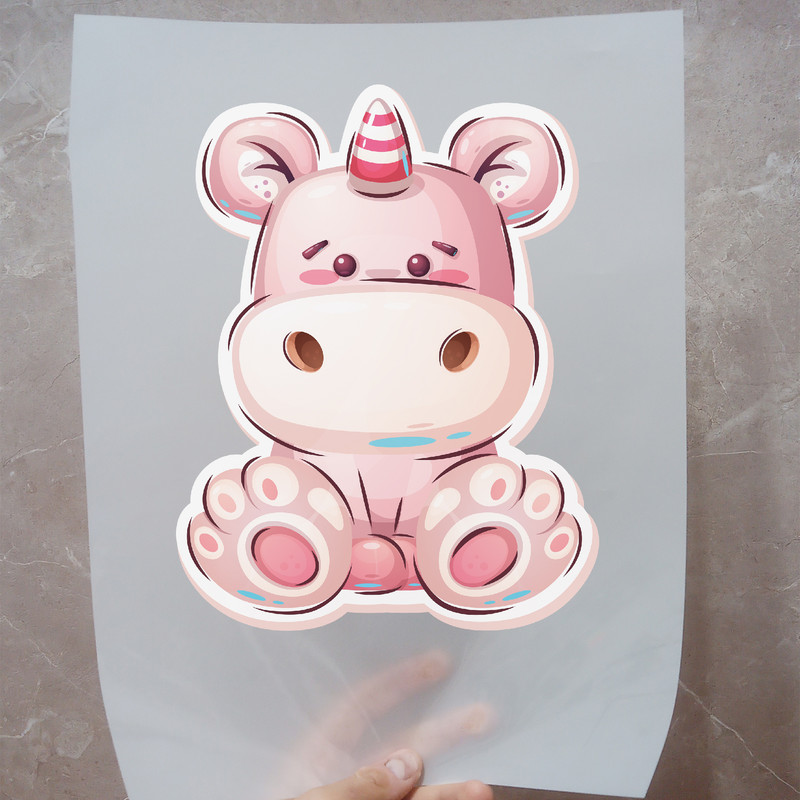 قیمت و خرید استیکر پارچه و لباس مدل dtf طرح یونیکورن کد H15.484 مجموعه 12 عددی