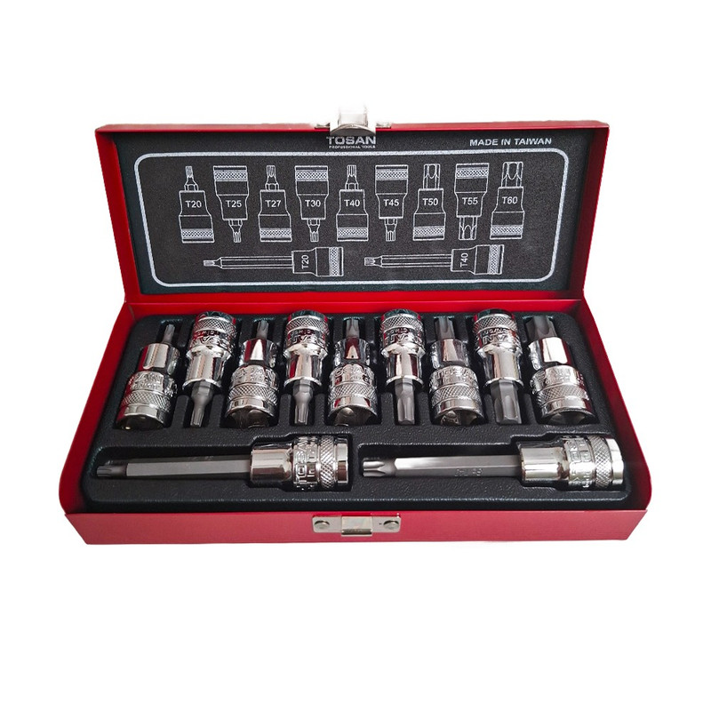 قیمت و خرید آچار بکس توسن مدل T1253-11T مجموعه 11 عددی