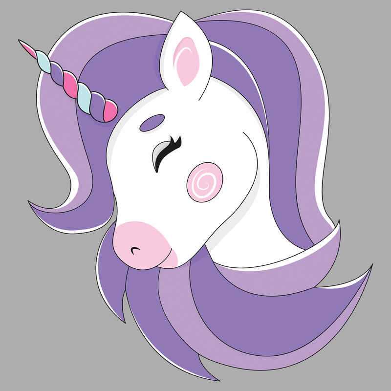 قیمت و خرید استیکر پارچه و لباس مدل dtf طرح یونیکورن کد H15.384 مجموعه 4 عددی