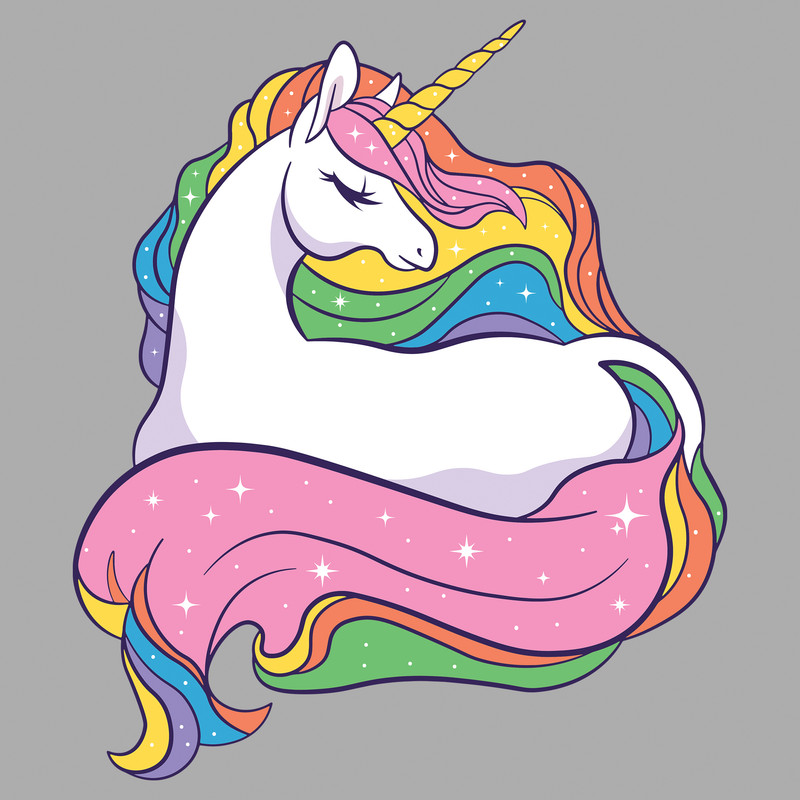 قیمت و خرید استیکر پارچه و لباس مدل dtf طرح یونیکورن کد H15.708 مجموعه 4 عددی