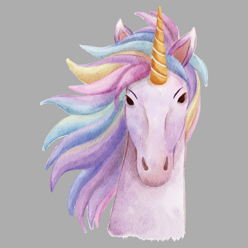 قیمت و خرید استیکر پارچه و لباس مدل dtf طرح یونیکورن کد H20.140 مجموعه 6 عددی