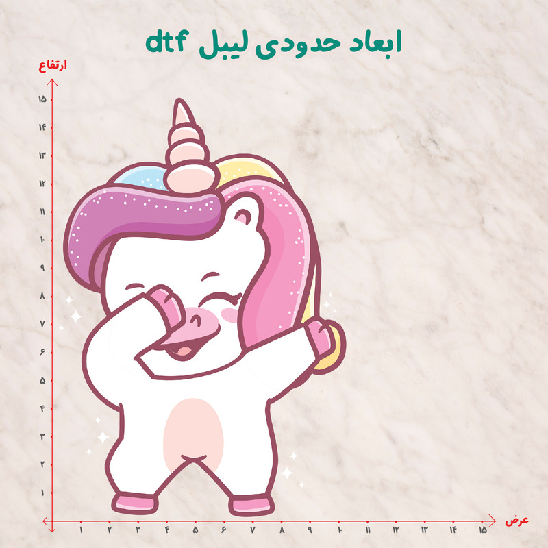 قیمت و خرید استیکر پارچه و لباس مدل dtf طرح یونیکورن کد H15.981 مجموعه 4 عددی